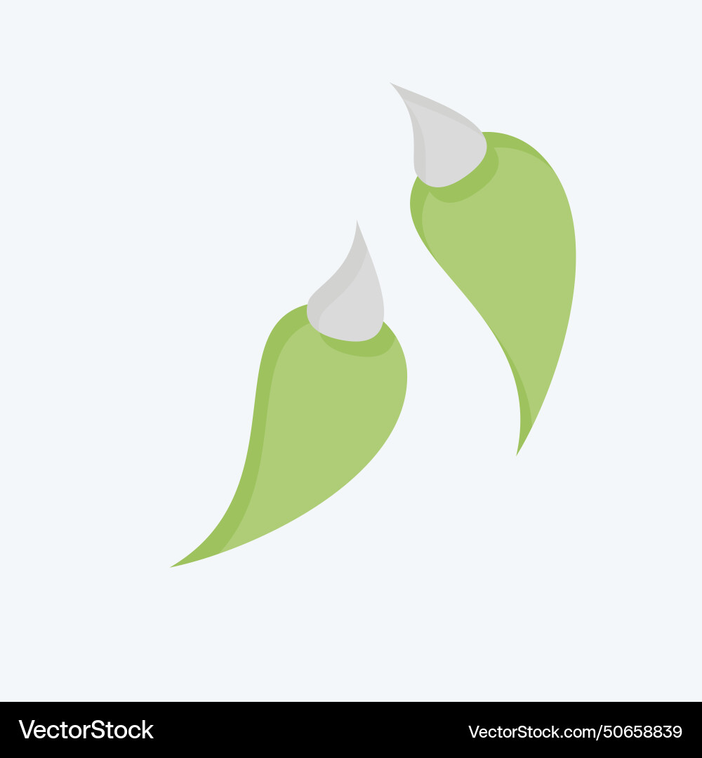 Icon chili related to spice symbol flat style Vector Image