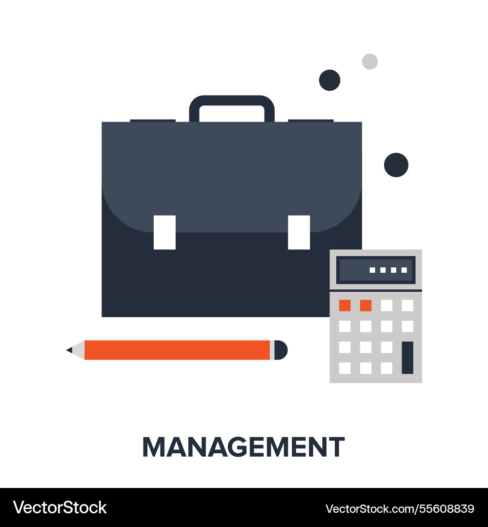 Management concept Royalty Free Vector Image - VectorStock