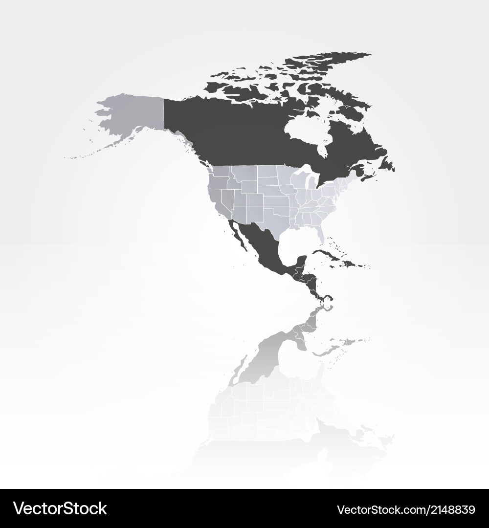 North america map background Royalty Free Vector Image