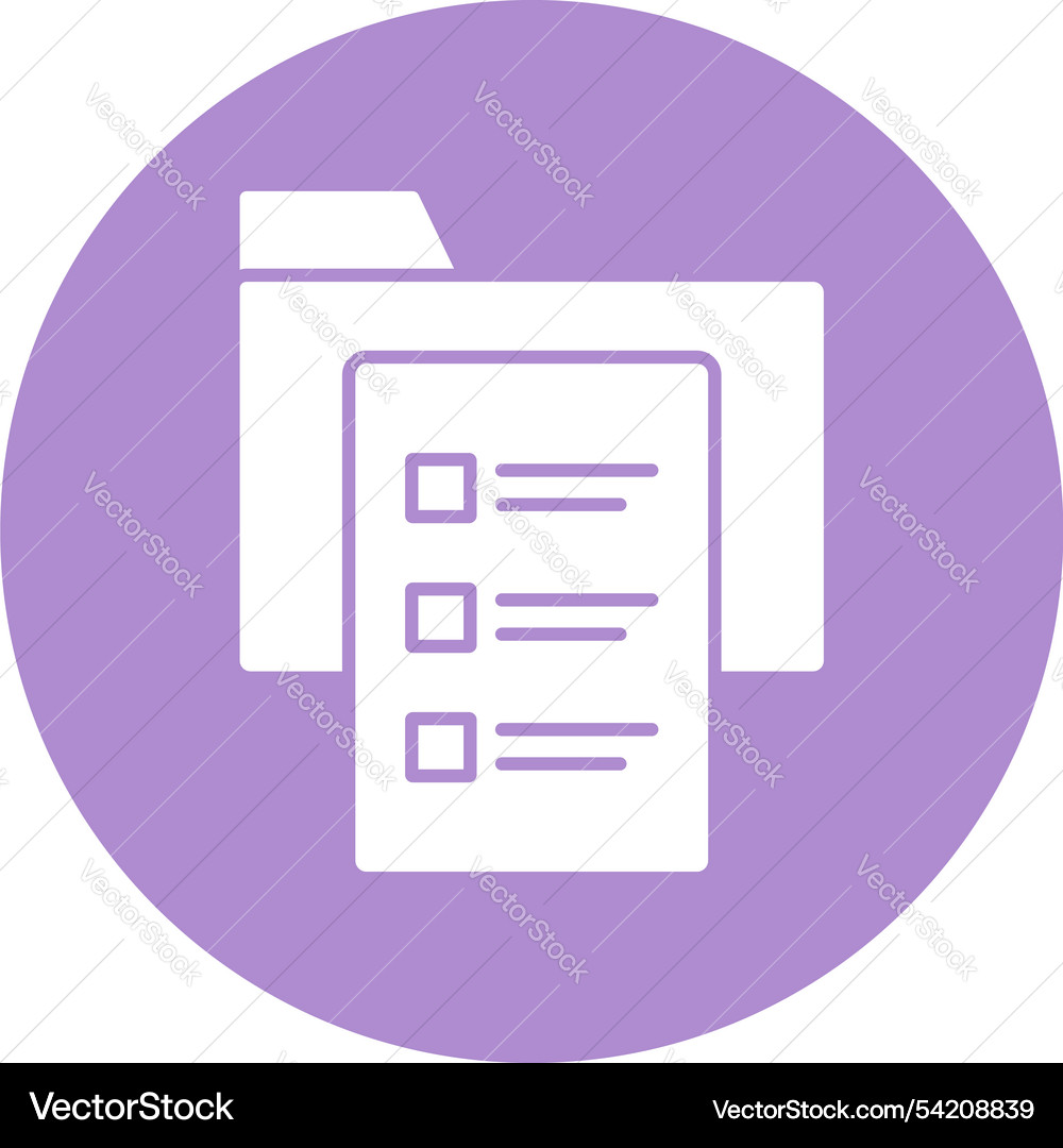 Requirement glyph circle icon Royalty Free Vector Image