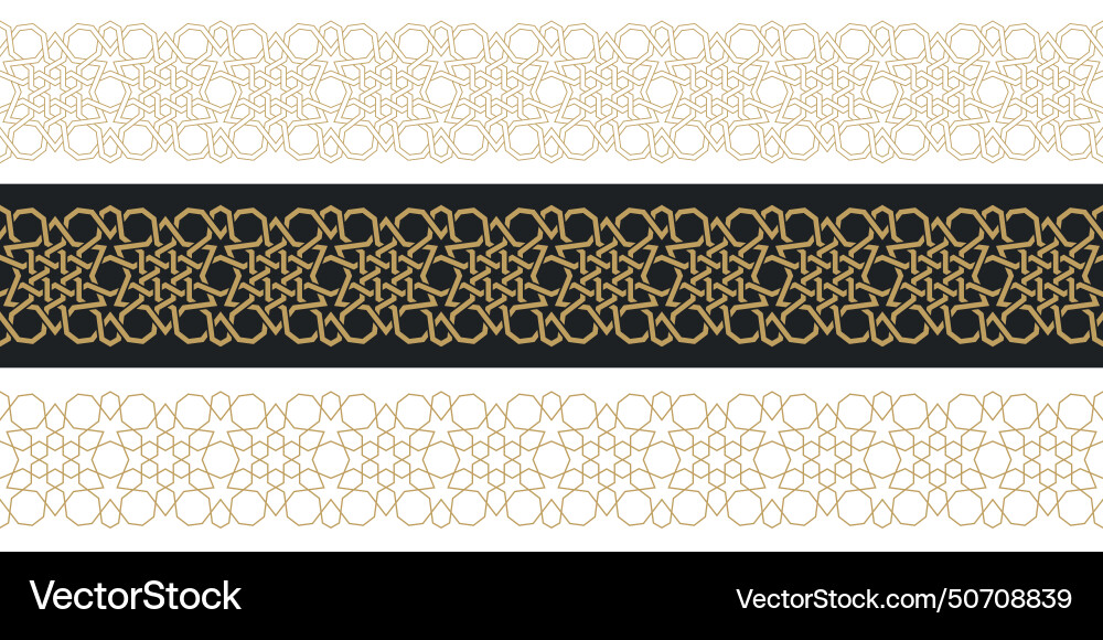 Seamless strokes pattern in authentic arabian Vector Image