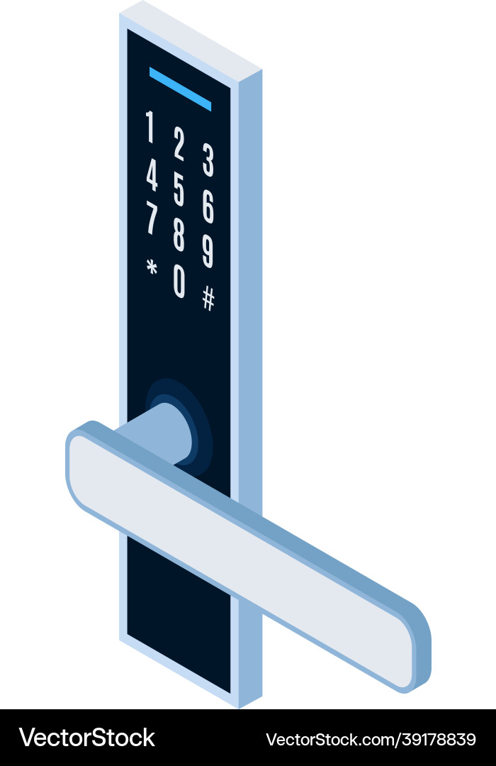 Smart lock icon Royalty Free Vector Image - VectorStock