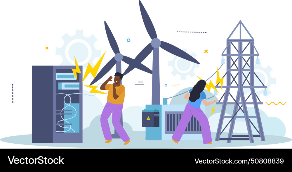 Workplace safety composition Royalty Free Vector Image