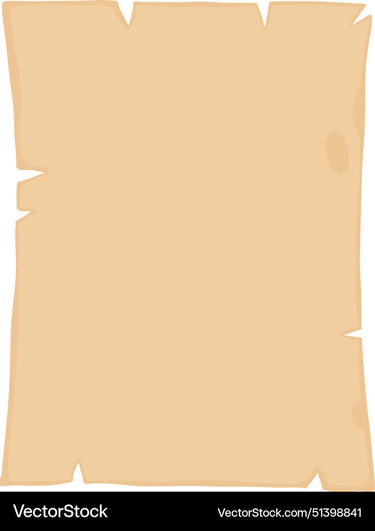 Cartoon ancient parchment scroll and old paper Vector Image