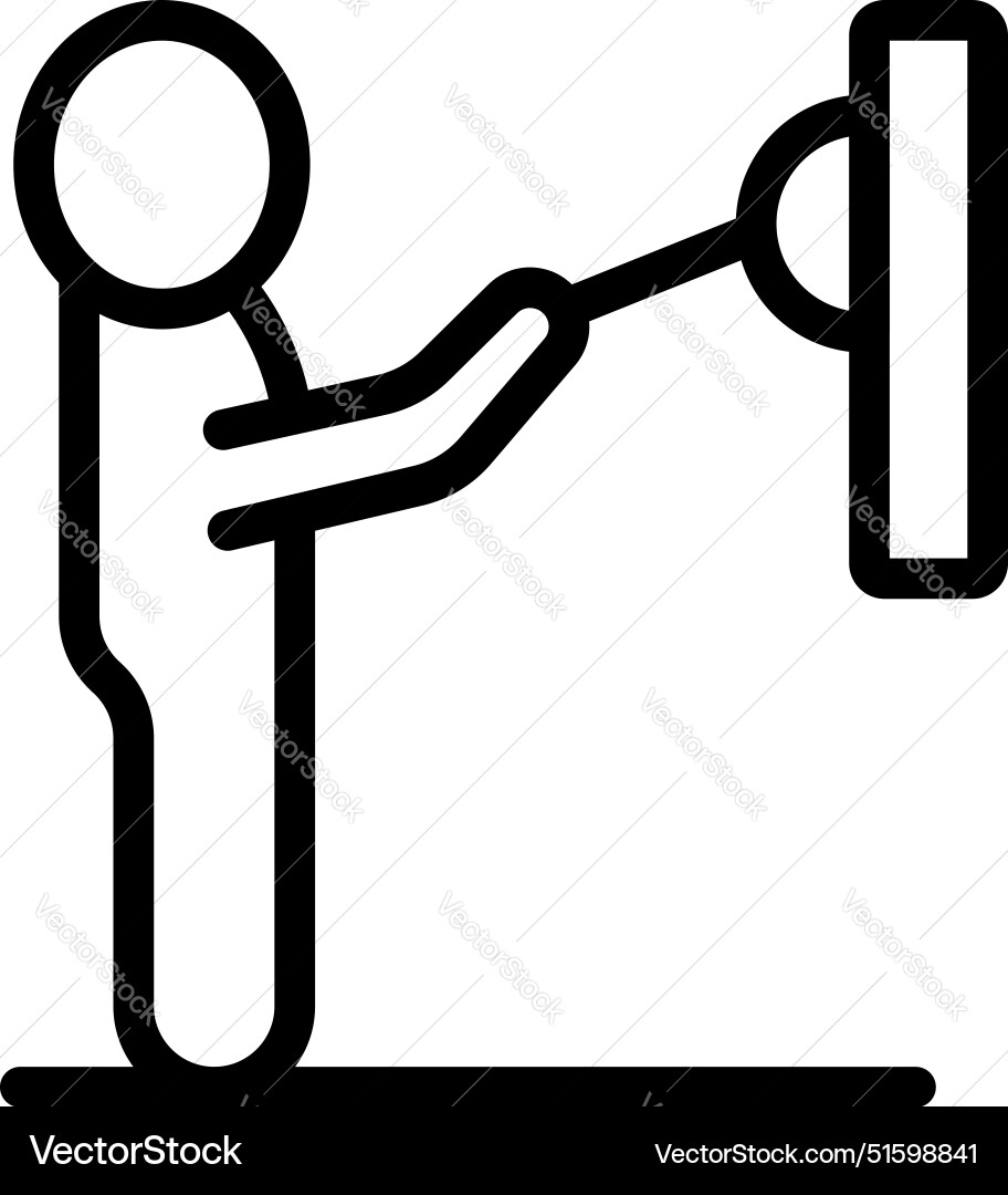 Delivery man is throwing a package from distance Vector Image