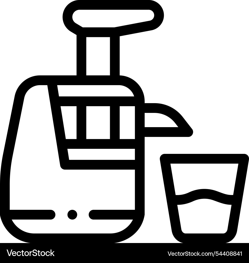 Juicer icon thin linear style design isolated Vector Image