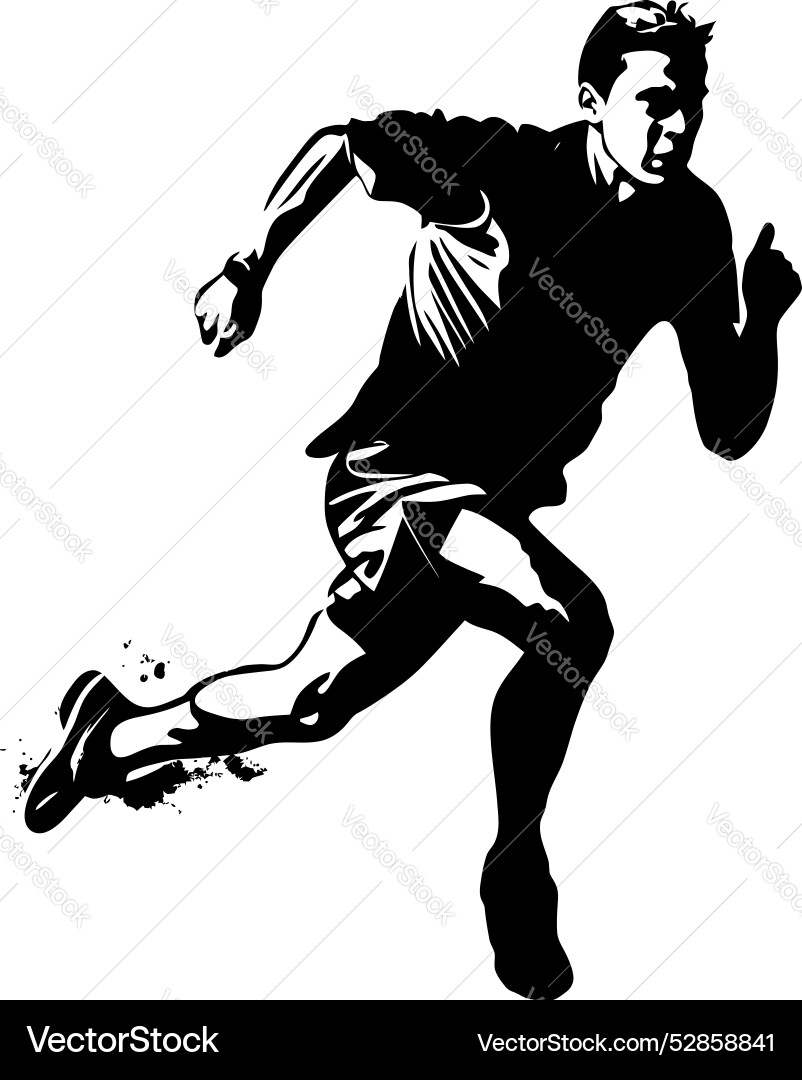 Swift sprinter running side view symbol speed Vector Image