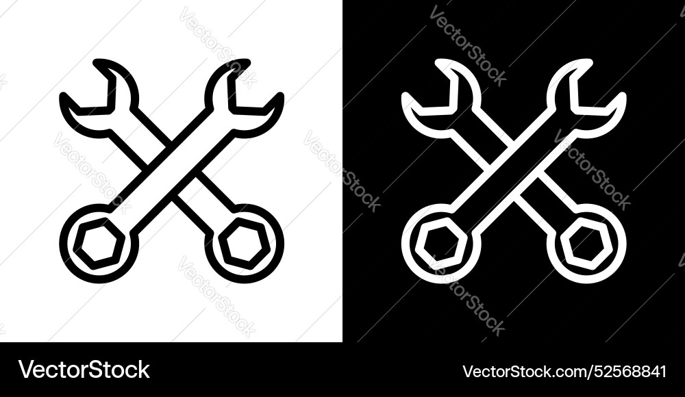 Tools icon set on white background Royalty Free Vector Image