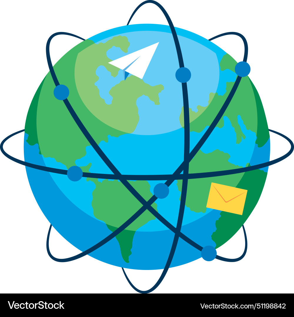 Internet day connection Royalty Free Vector Image