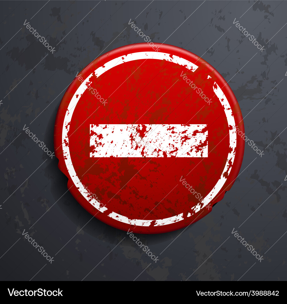 Prohibitory road sign Royalty Free Vector Image
