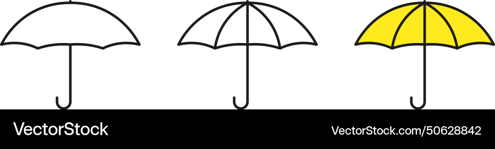 Umbrella simple icon Royalty Free Vector Image
