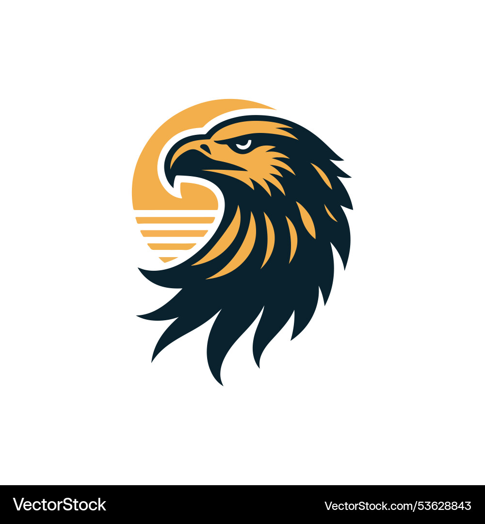 Eagle bird logo design Royalty Free Vector Image