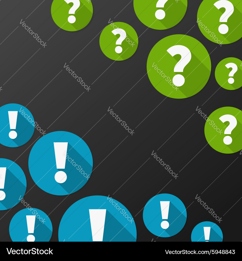 Question and answers Royalty Free Vector Image