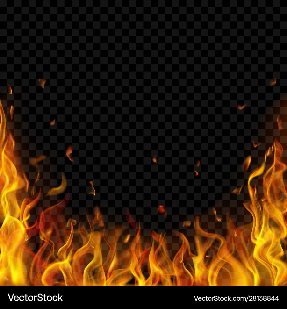 Background fire flames Royalty Free Vector Image