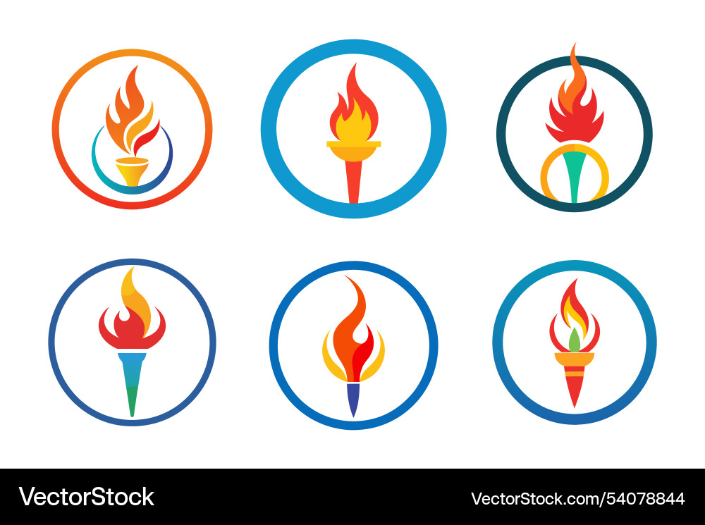 Olympic flame icon Royalty Free Vector Image - VectorStock