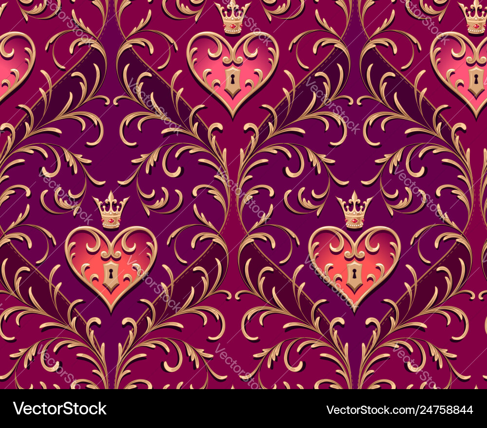 Royal padlock pattern Royalty Free Vector Image