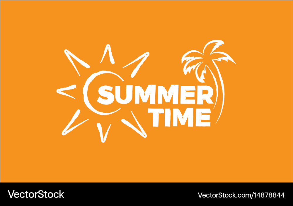 Summer time Royalty Free Vector Image - VectorStock