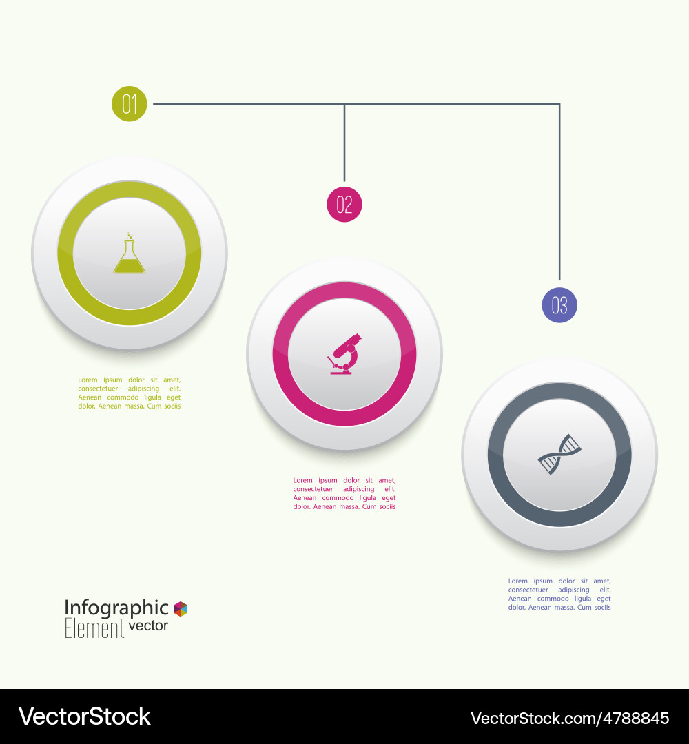 Comparative chart with templates for presentation Vector Image