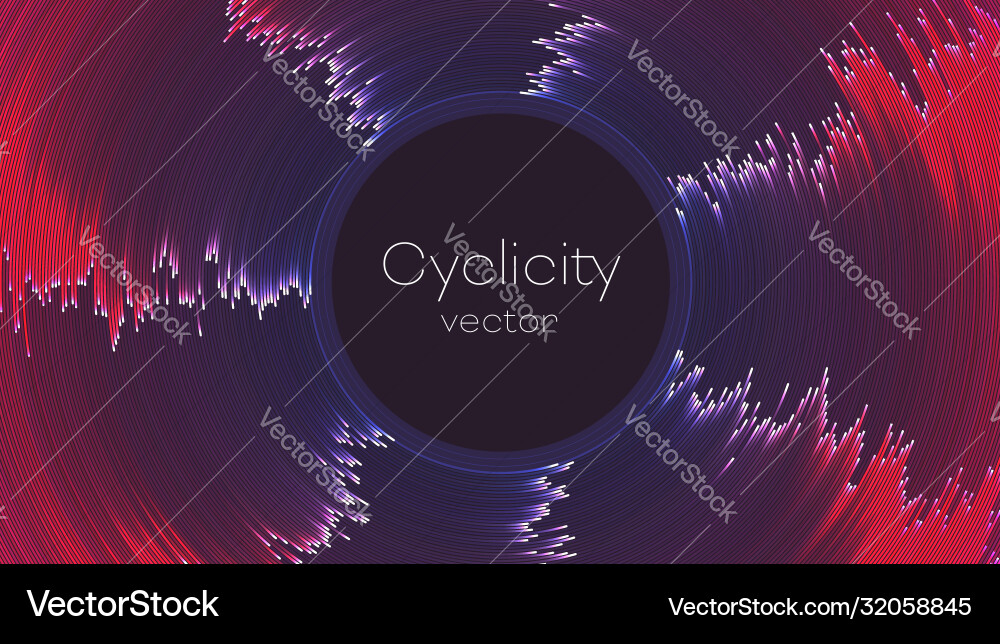 Concentric motion on light background Royalty Free Vector