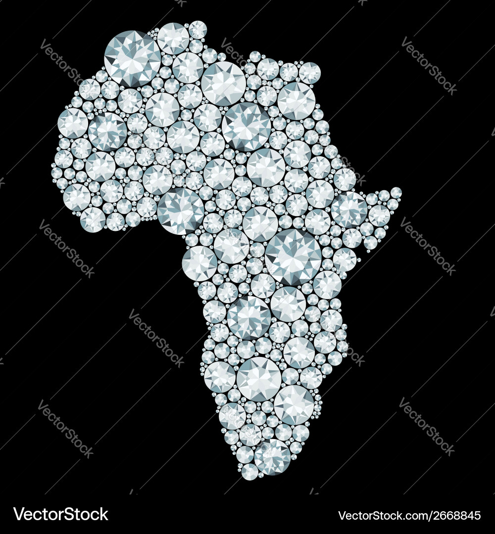 Diamond africa Royalty Free Vector Image - VectorStock