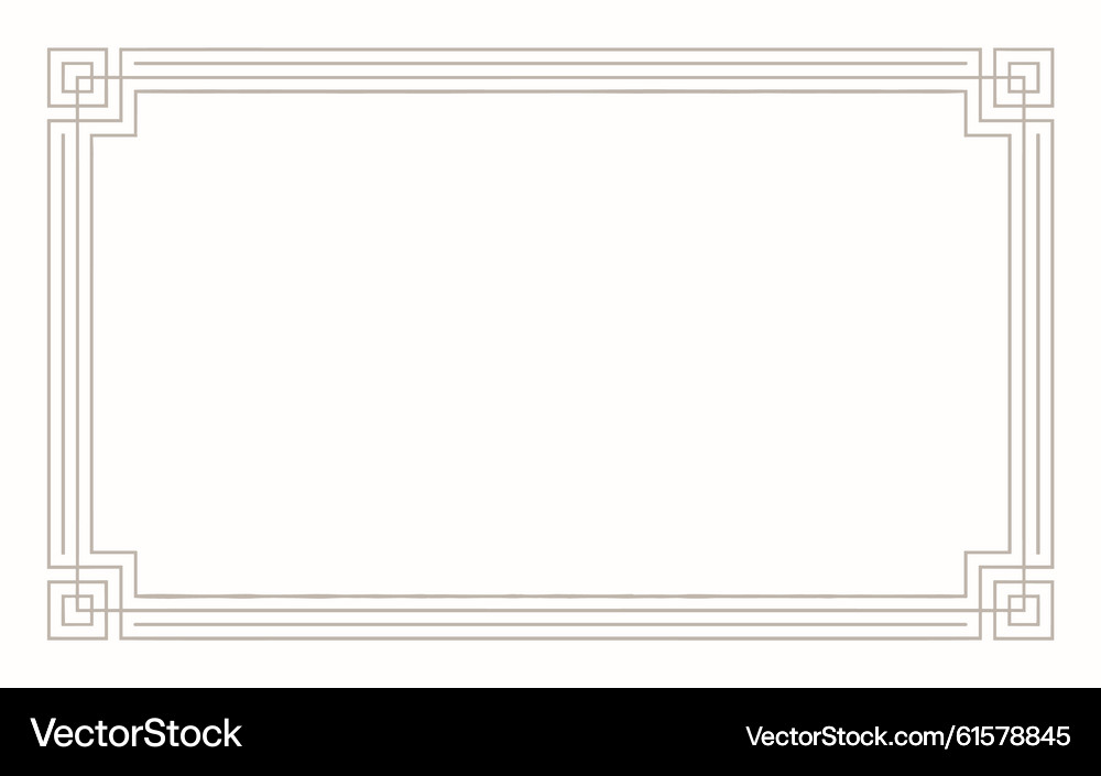Gray Geometric Border – Royalty-Free Vector | VectorStock