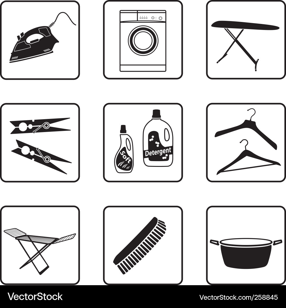 Laundry Royalty Free Vector Image - VectorStock