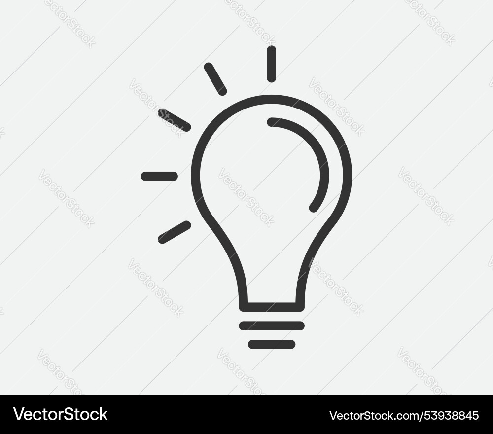 Light dimmer icon line trendy design electricity Vector Image