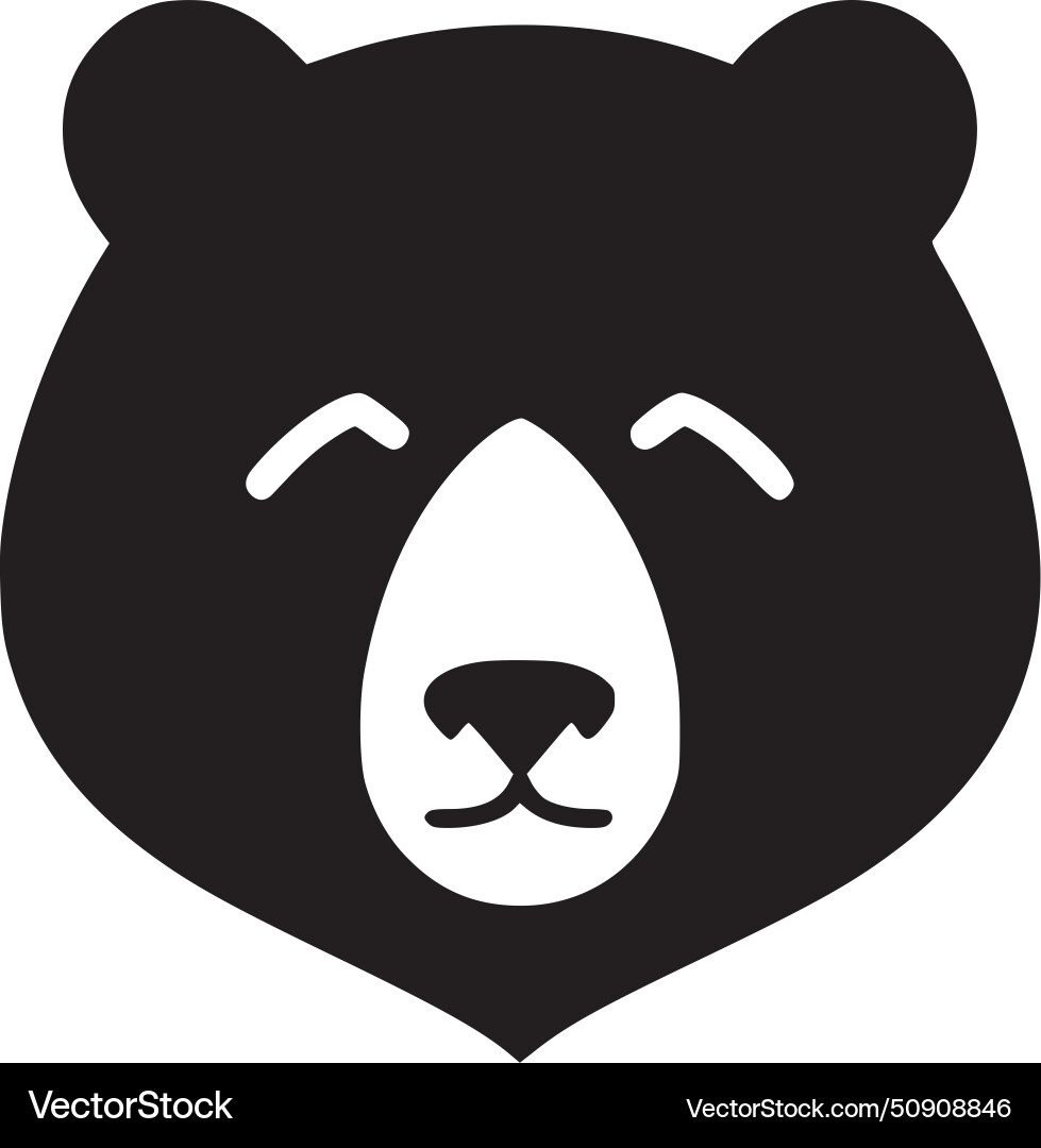 Bear - minimalist and simple silhouette Royalty Free Vector