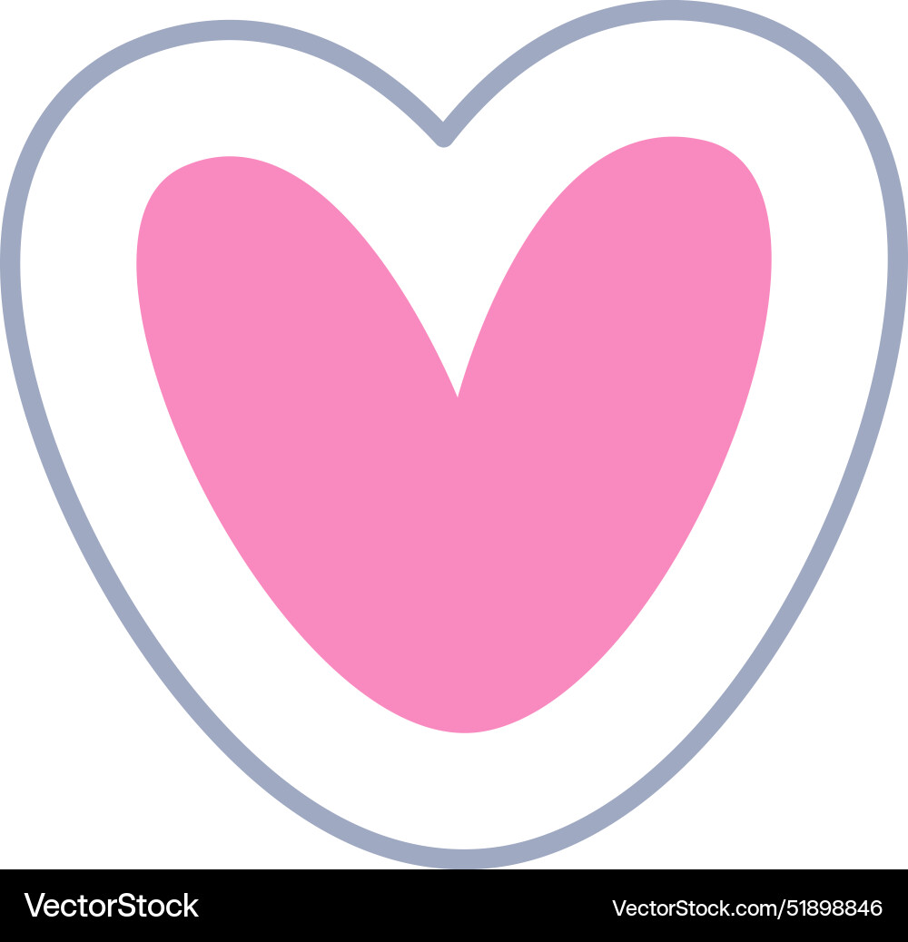 Heart shape sticker Royalty Free Vector Image - VectorStock