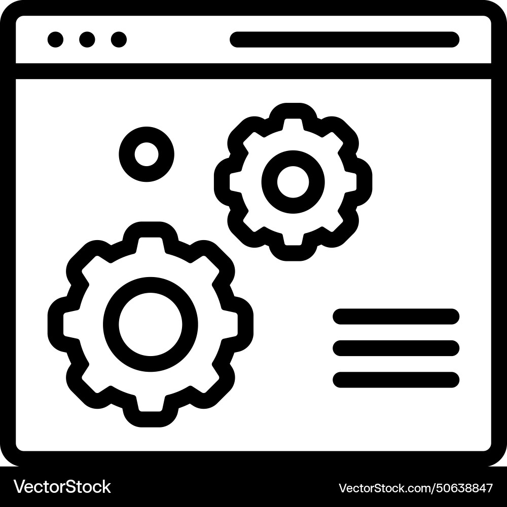 Option panel Royalty Free Vector Image - VectorStock