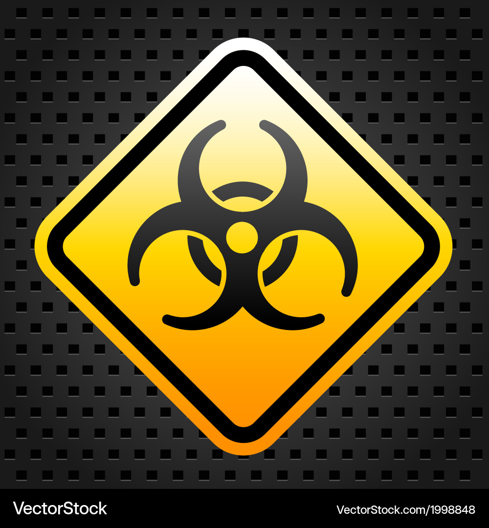 Biohazard Warning Sign Royalty Free Vector Image