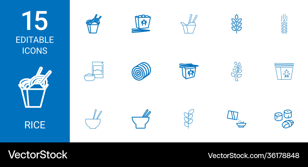 Reis Icons Lizenzfreies Vektorbild - VectorStock
