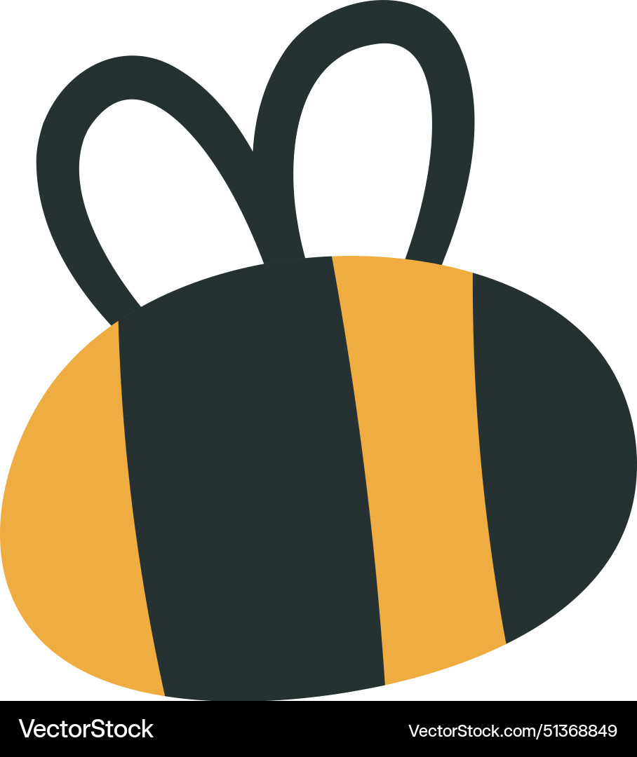 Bee insect drawing Royalty Free Vector Image - VectorStock