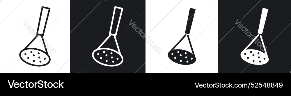 Masher thin line icon set Royalty Free Vector Image