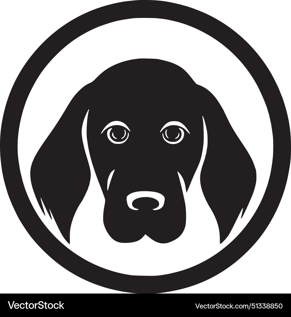 Dog - minimalist and simple silhouette Royalty Free Vector