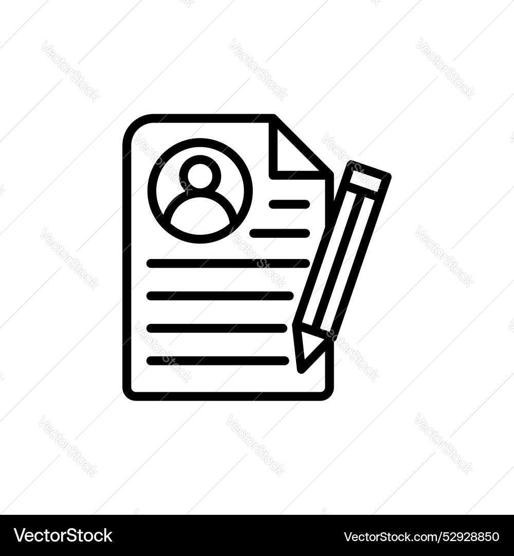 Job description icon Royalty Free Vector Image