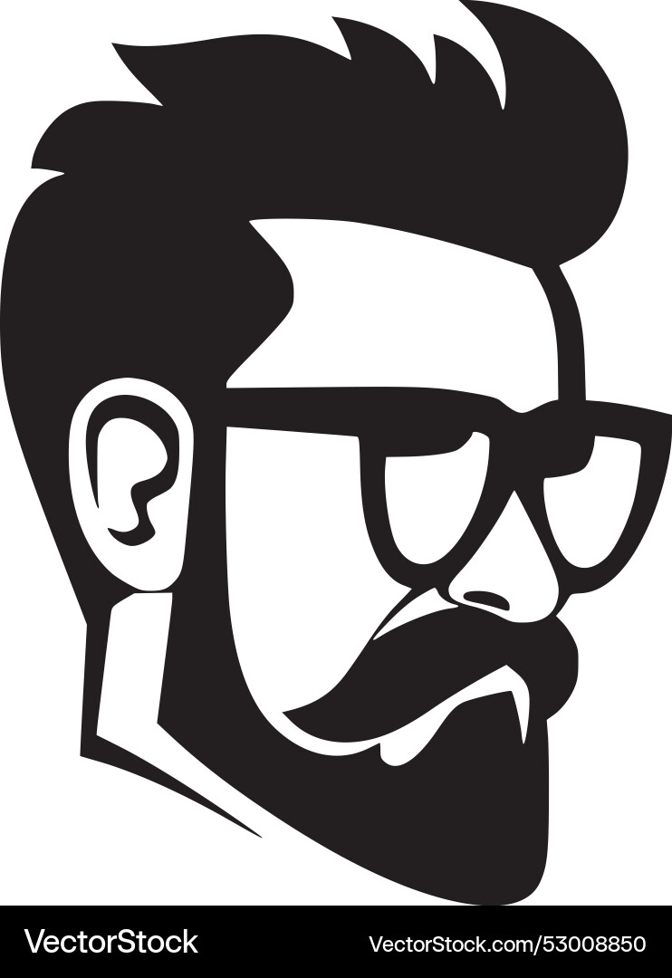 Papa - black and white Royalty Free Vector Image
