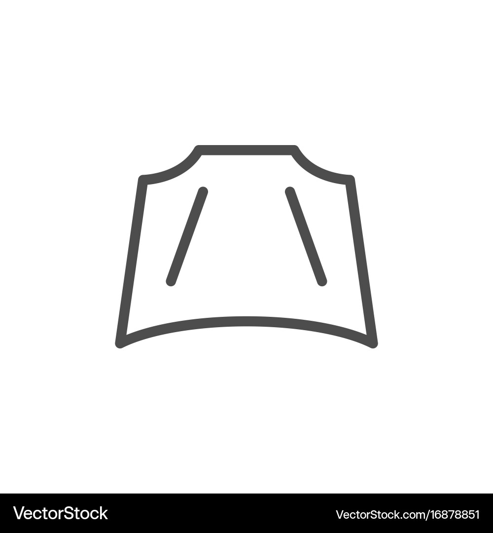Car hood line icon Royalty Free Vector Image - VectorStock