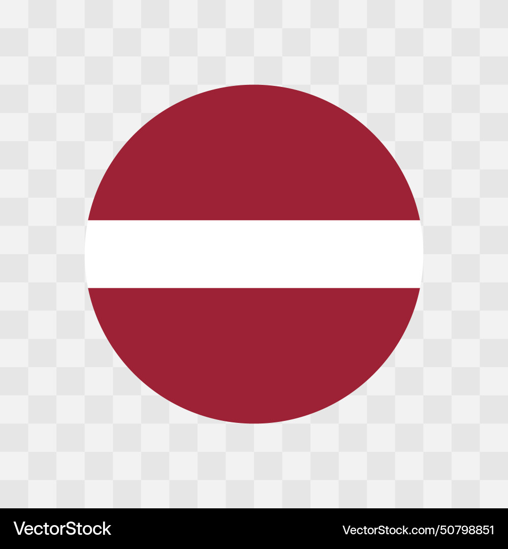 Circle flag of latvia Royalty Free Vector Image