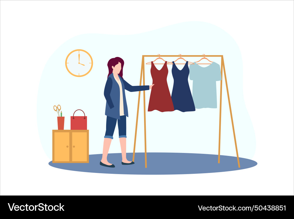 Fashion flat design Royalty Free Vector Image - VectorStock