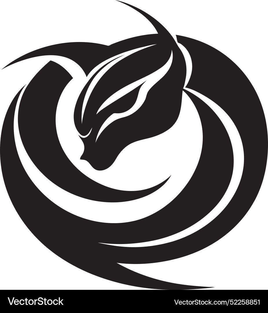 Noir snake essence stylish graphicsintricate Vector Image