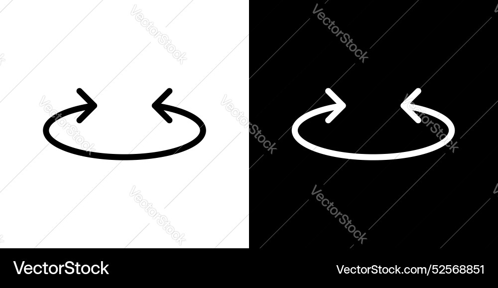 Two side icon set on white background Royalty Free Vector