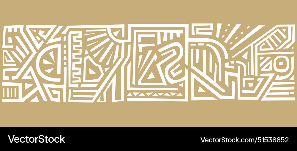 Aztec Tribal Pattern Royalty Free Vector Image