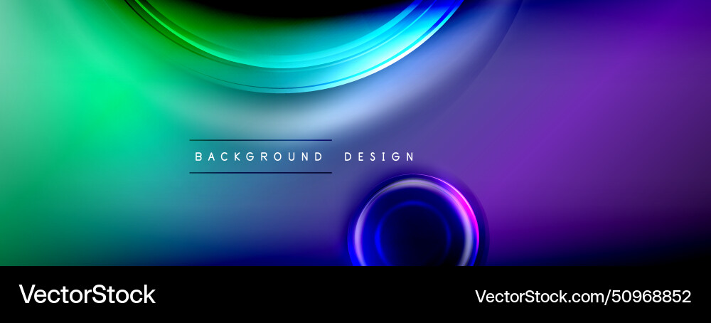 Circles lines and bubbles on bright glowing effect