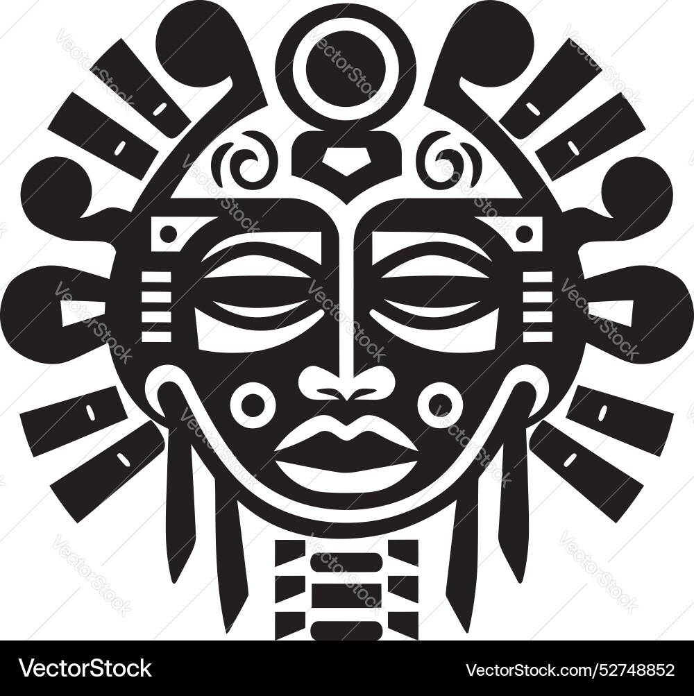 Nazca Kulturmarke pre hispanic icon logo design Vektorbild