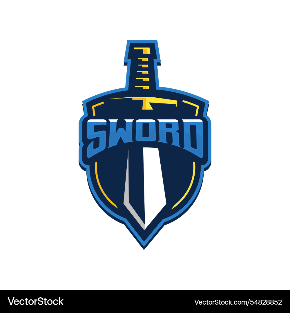 Noble Sword Logo Royalty Free Vector Image - VectorStock