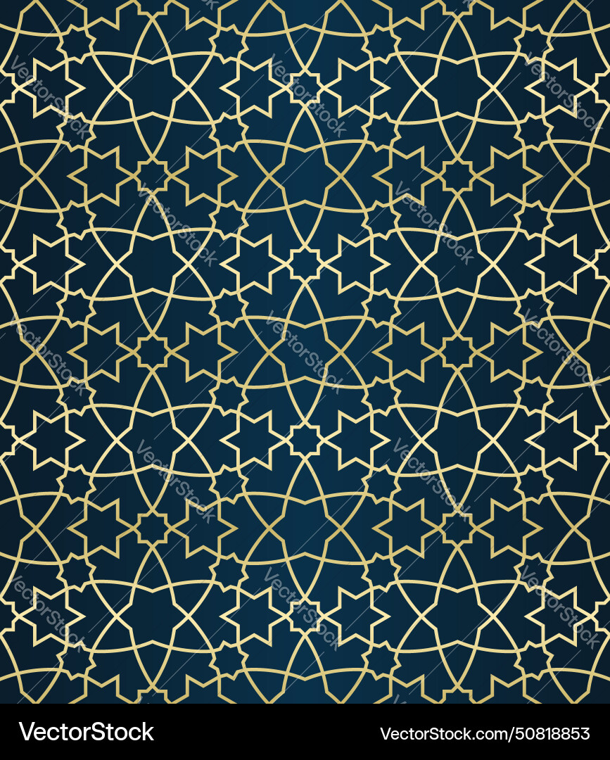 Islamic background with traditional style arabic Vector Image