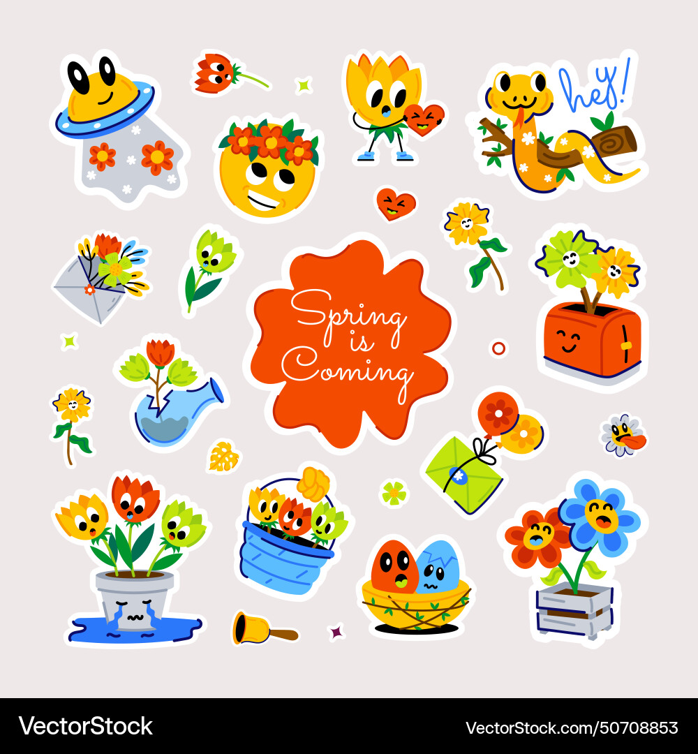 Spring season Royalty Free Vector Image - VectorStock