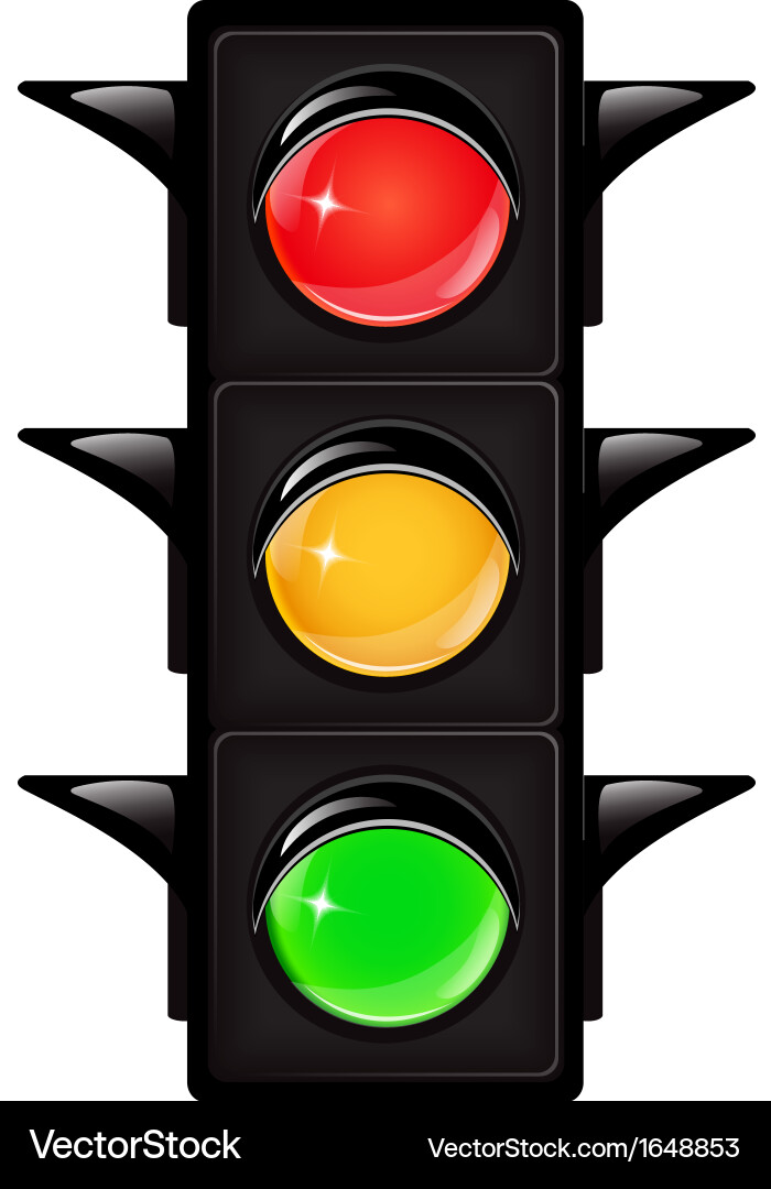 Traffic light Royalty Free Vector Image - VectorStock