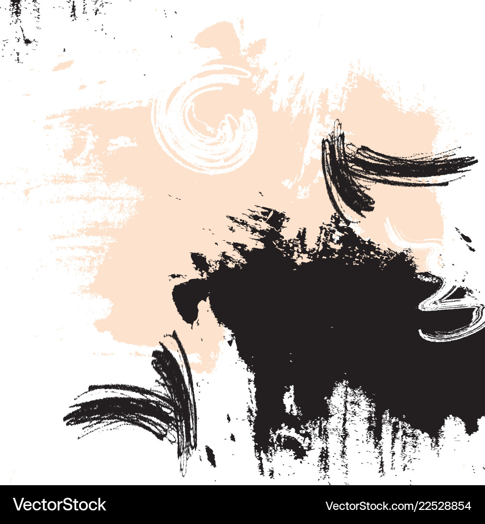 Beige color brush stroke Royalty Free Vector Image